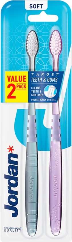 JORDAN TEETH & GUMS cepillo dental #suave 2 uds | bol