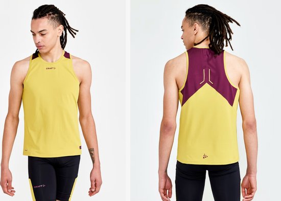 Craft - PRO Hypervent Singlet - Geel - Heren - Maat M | bol.com