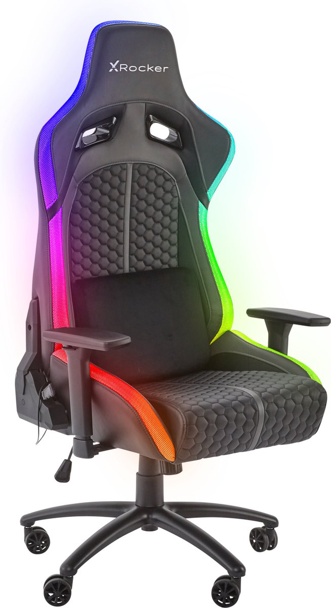 X Rocker Stinger RGB eSport - Gamingstoel - LED Verlichting - Nek- en ...