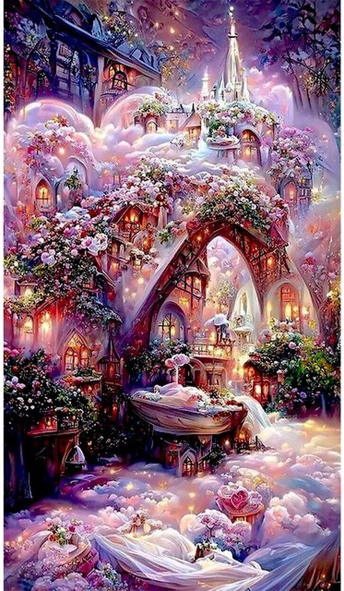 TOPMO- Magische wereld - 40 x 50 CM - Diamond painting pakket - HQ Diamond Painting -... | bol.com