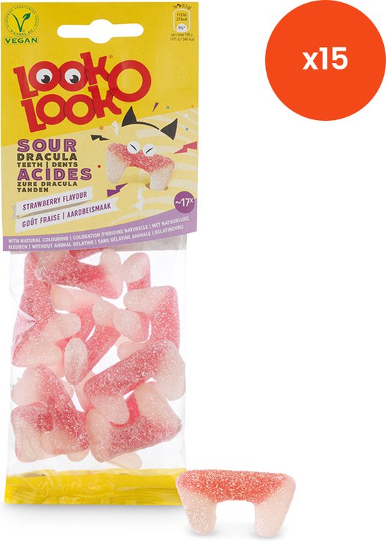 Look-O-Look Zure Dracula tanden - 125g x 15 | bol