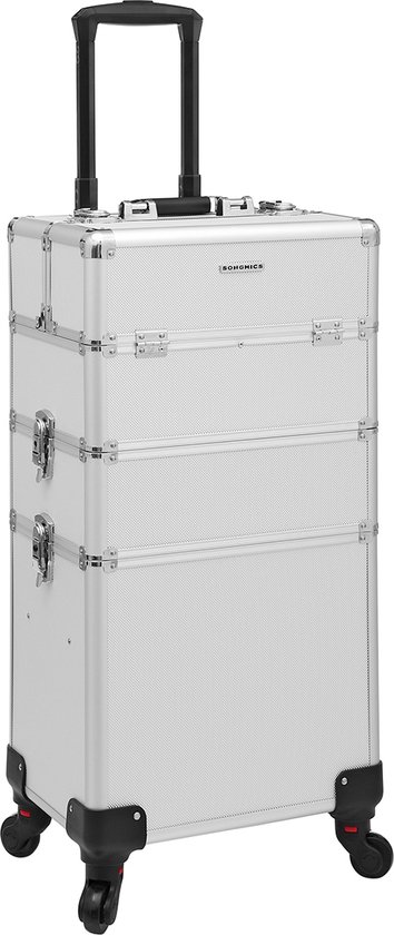 Beautycase deluxe - Professionele make-up koffer- Reis bagage afmeting ...