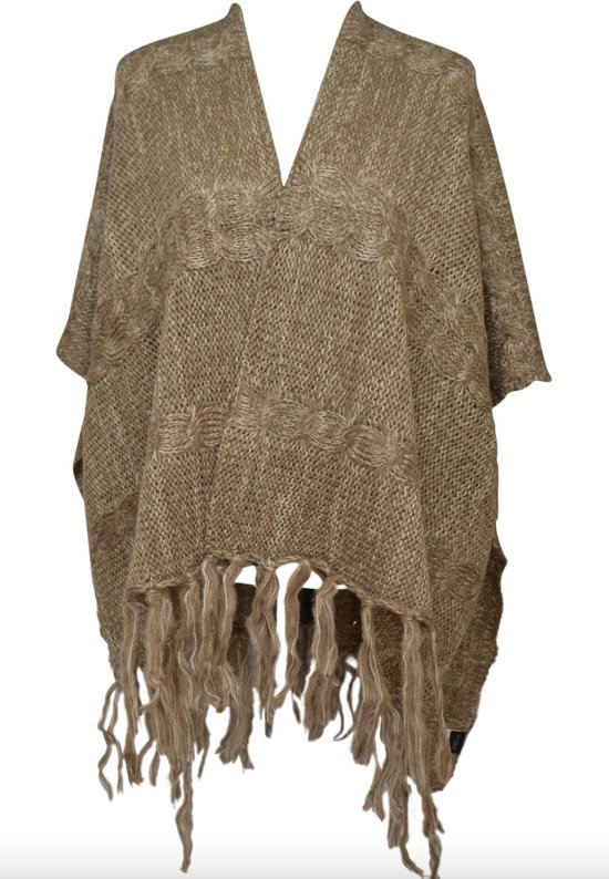 Poncho - Wol Design - Beige | bol.com