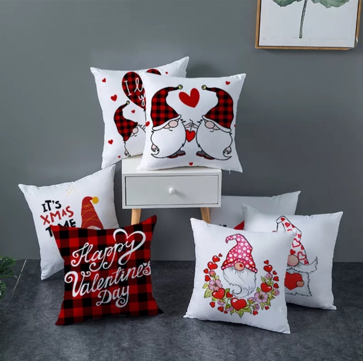 kussenhoes - kussentje - romantisch - decoratie - gnoom - verrassing ...
