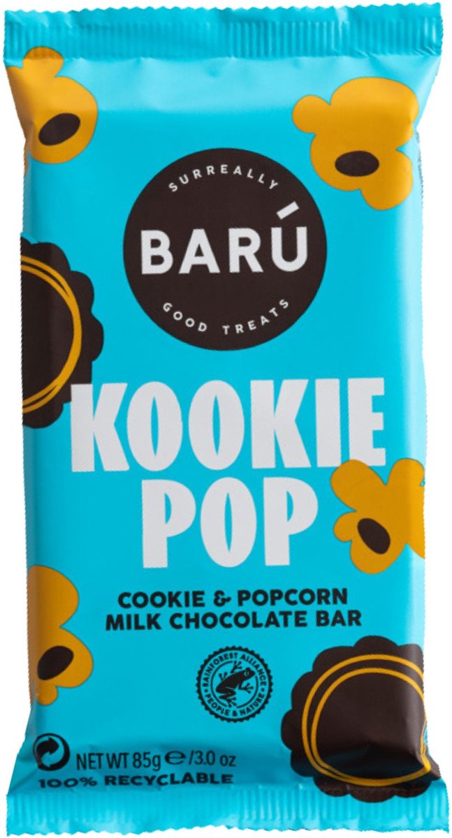 Barú Bonkers Kookie Pop Milk Chocolate Bar (85g) | bol.com