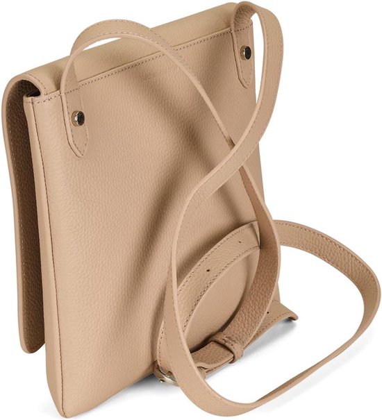 NATHAN BAUME Cross Body Tas N City Ascot Leder Beige | bol.com