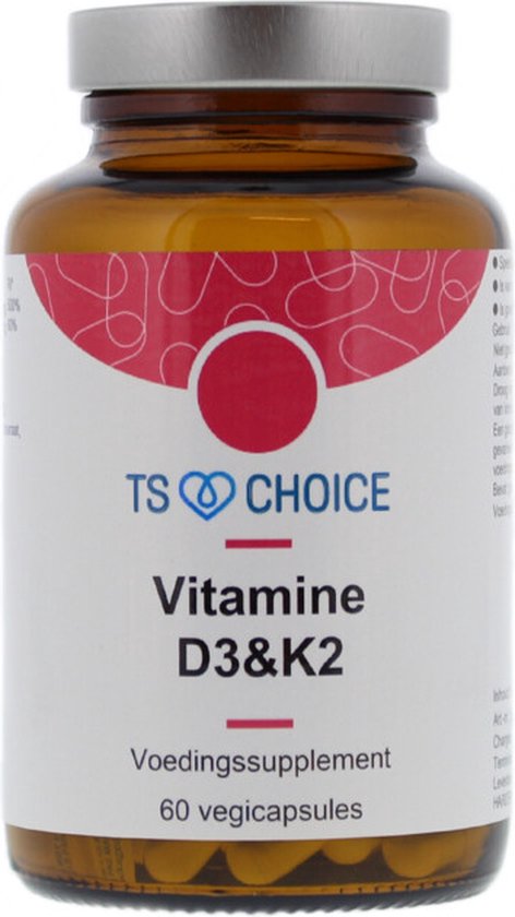 TS Choice Vitamine D3 25 Mcg K2 45 Mcg 60 capsules | bol