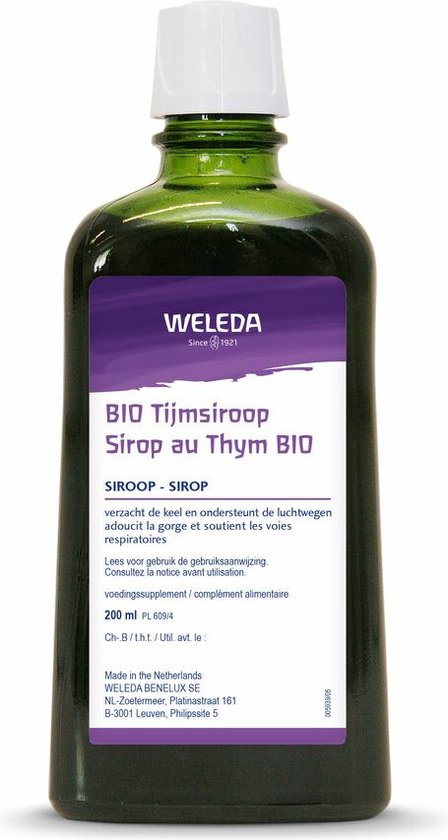 WELEDA - Bio Tijmsiroop - 200ml - 100% natuurlijk | bol