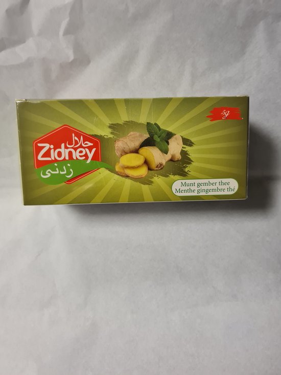 Thee- Gember & Munt- Biologisch- 24 zakjes 5 gr- Oplosthee- 120 gr | bol