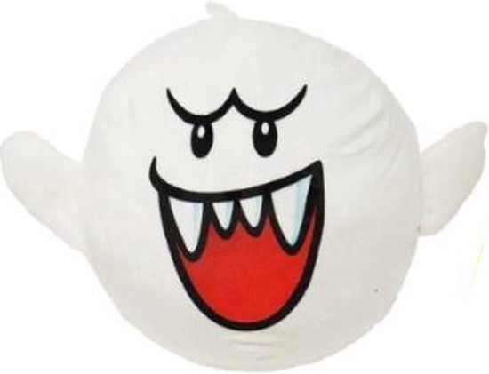 Boo - Super Mario Bros Pluche Knuffel (Wit Spook) 20 cm | bol.com