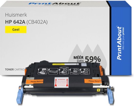 HP 642A (CB402A) toner geel Huismerk | bol