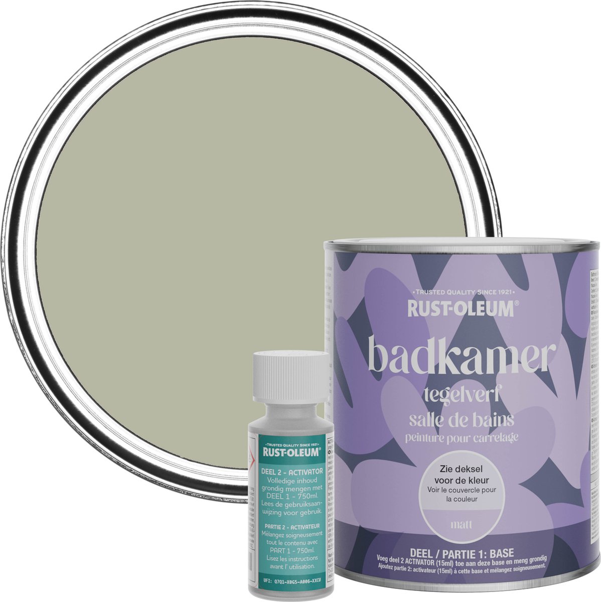 Rust-Oleum Grijs Badkamer Tegelverf Matt - Tanglewood 750ml | bol.com