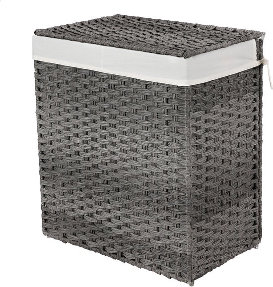 Wasmand met deksel - Met handvatten - Wasbox - Rechthoek ...