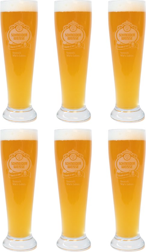 Schneider Weisse Bierglazen 300 ml - 6 stuks | bol