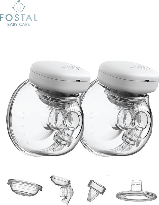 Fostal - Draadloze Elektrische Borstkolf - 2 Stuks - Draagbaar ...