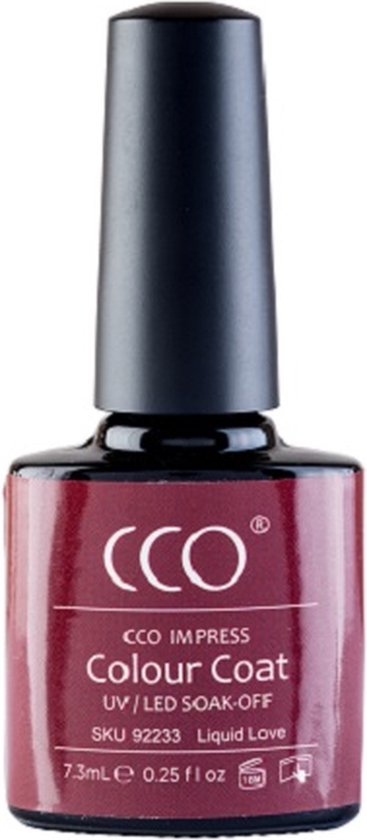 CCO Shellac - Gel Nagellak - kleur Liquid Love 92233 - Rood - Dekkende ...