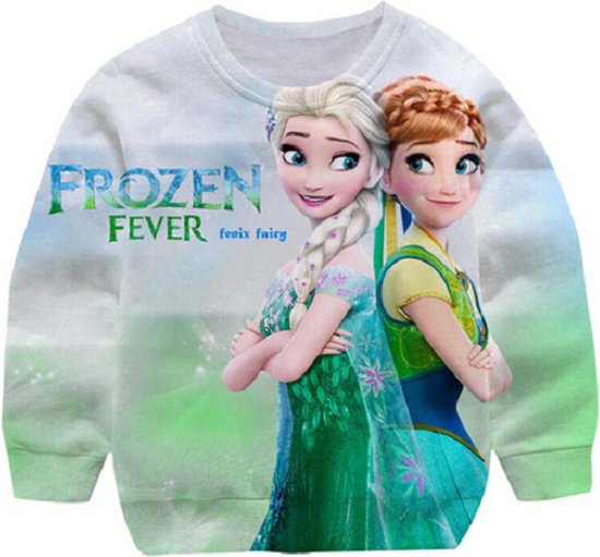 Frozen sweater - Anna - Elsa - sweatshirt - maat 120 - 6 jaar | bol