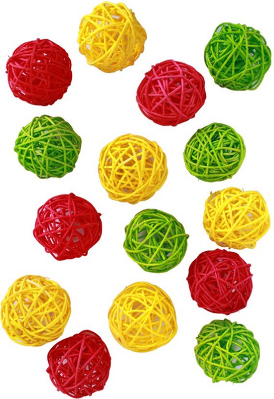 Design407.nl - Brunch Balls 4 cm - 15 stuks - Rood Geel Groen ...