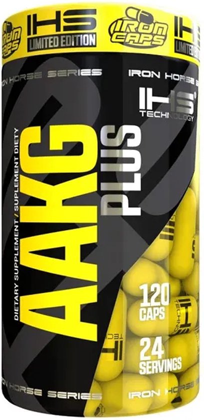 IHS Technology - AAKG Plus 3000mg - Pre-workout - AAKG en Citruline - 120 capsules | bol.com