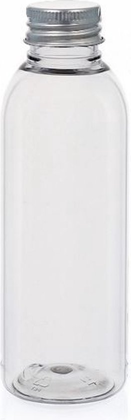 10 stuks - 125ml PET-fles "Tuffy" aluminium | bol.com