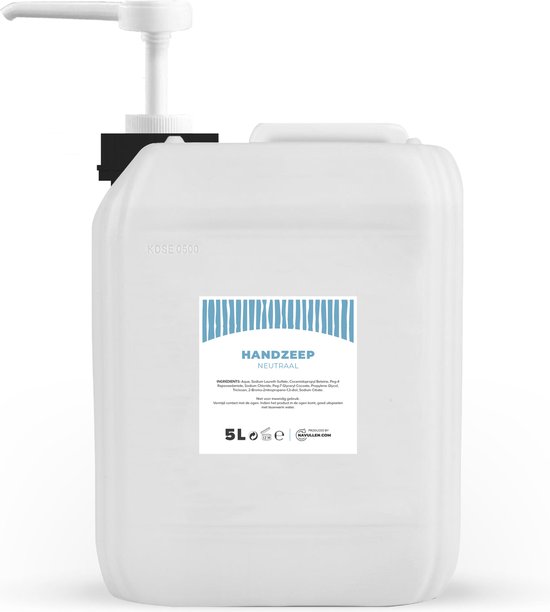 Handzeep - Neutraal - 5 Liter - Jerrycan - Met pomp - Navulling ...