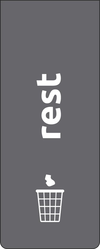 Rest afval sticker, 160 x 65 mm | bol.com