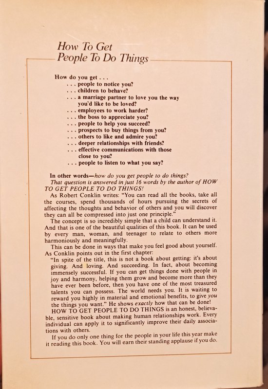 How to Get People to Do Things, Robert Conklin | 9780809273584 | Boeken ...