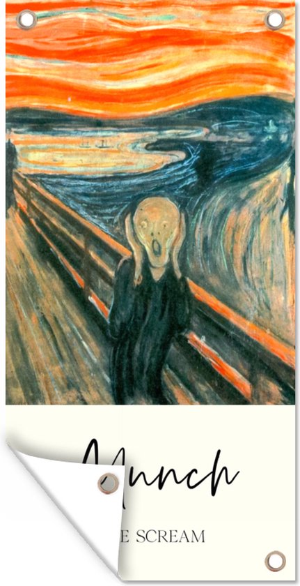 Schuttingposter De schreeuw - Edvard Munch - Oude meesters - 100x200 cm ...
