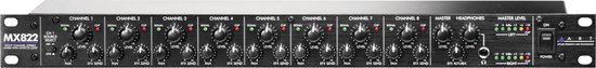ART MX 822 Rackmixer 8-kanaal Stereomixer, 19" - Analoge studio mixers ...