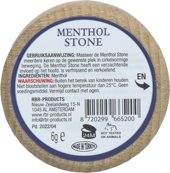 Menthol Stone - Verkoelend, verfrissend en pijnstillend effect - 1ST | bol