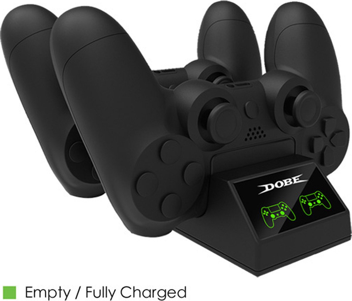 Dobe - Oplaadstation voor PS4 - Voor 2 controllers - Playstation 4 Slim ...