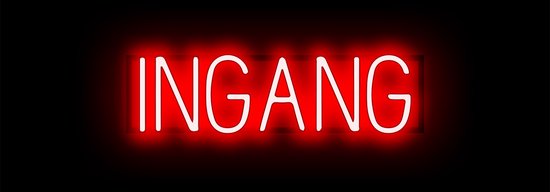 INGANG - Lichtreclame Neon LED bord verlicht | SpellBrite | 57,5 x 16 ...