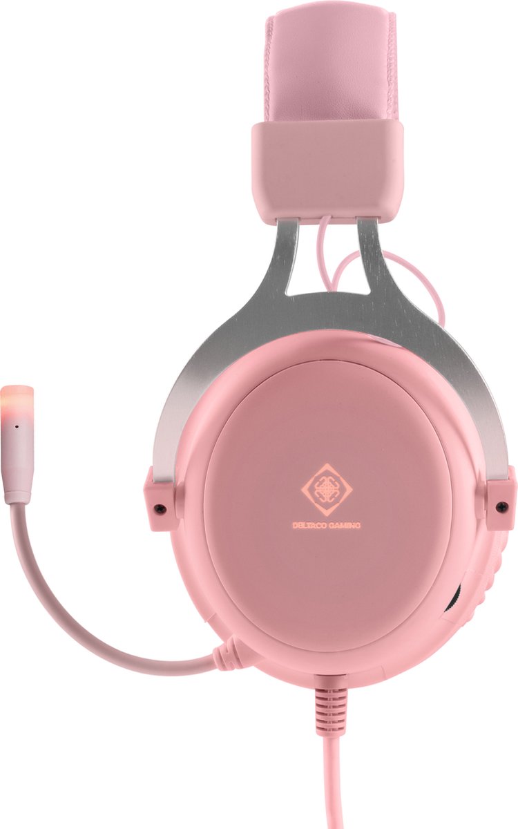 Deltaco Pink Line PH85 - Stereo Gaming Headset - Led Verlichting - Roze ...