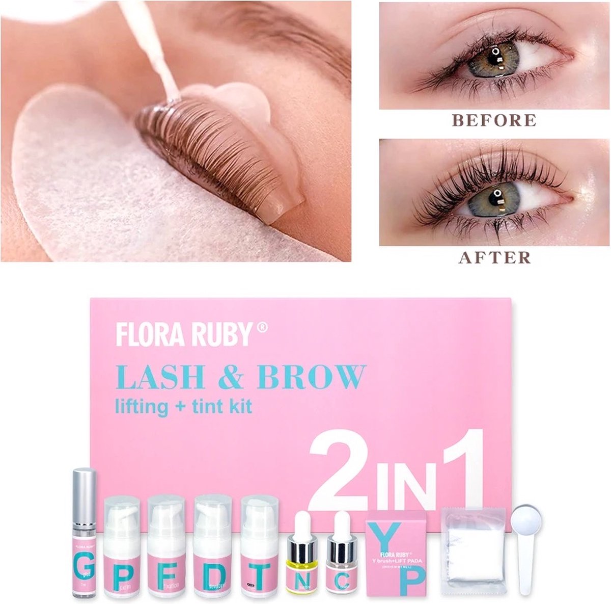 Professional Lash lift kit - Coffee - lash lift - Wimper serum - Wimper ...