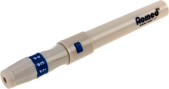 Romed pen voor bloedlancetten / prikpen Romed - Wit / blauw - 5 ...