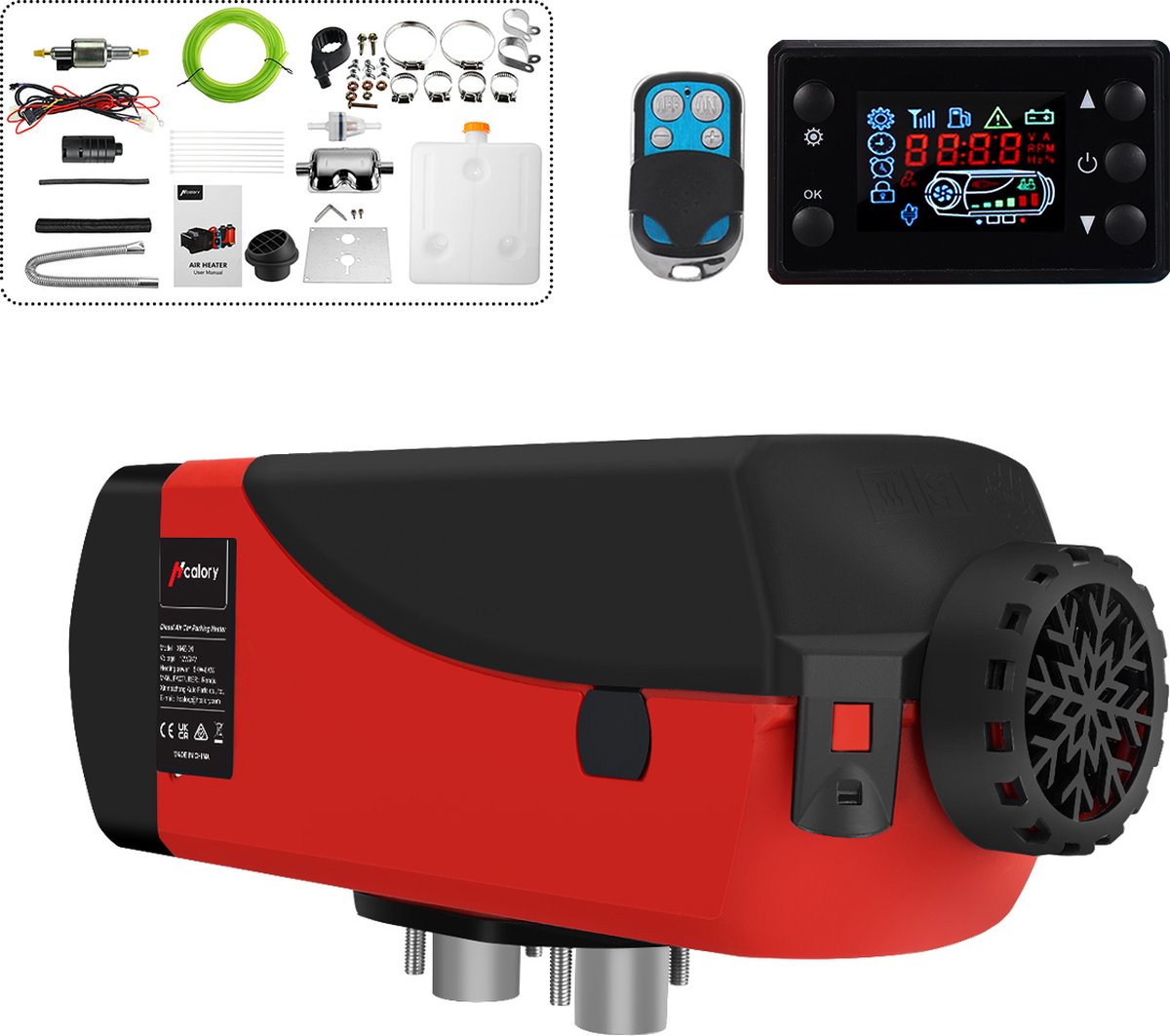 Standkachel | 12V 2KW | Diesel Luchtverwarmer voor auto vrachtwagen ...