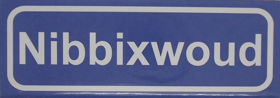 Koelkast magneet plaatsnaambord Nibbixwoud. | bol.com