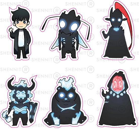Solo Leveling Igris sticker set - scrapbook sticker - korean webtoon ...