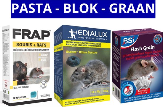 Gif en lokaas voor muizen en ratten - Bestrijding van muizen en ratten ...