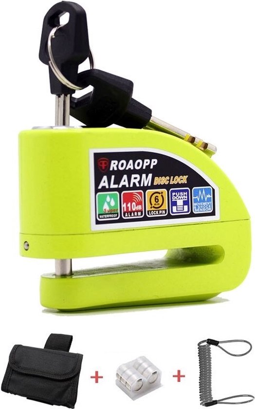 Schijfremslot - Motor - Scooter - Padlock - Motorslot - Remschijfslot ...