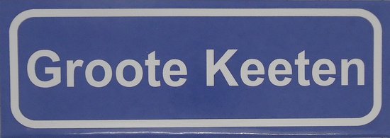 Koelkast magneet plaatsnaambord Groote-Keeten. | bol