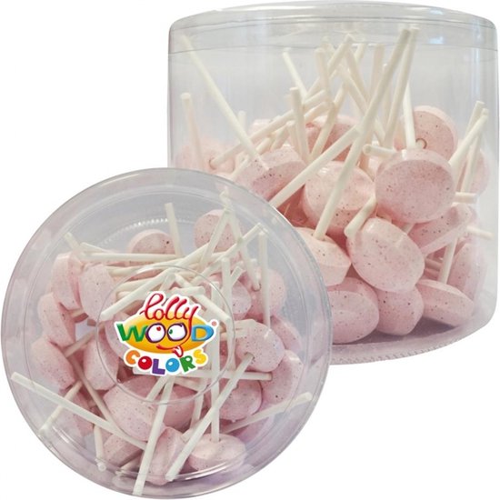 Snoep-dextrose lollies roze - 500 gram | bol