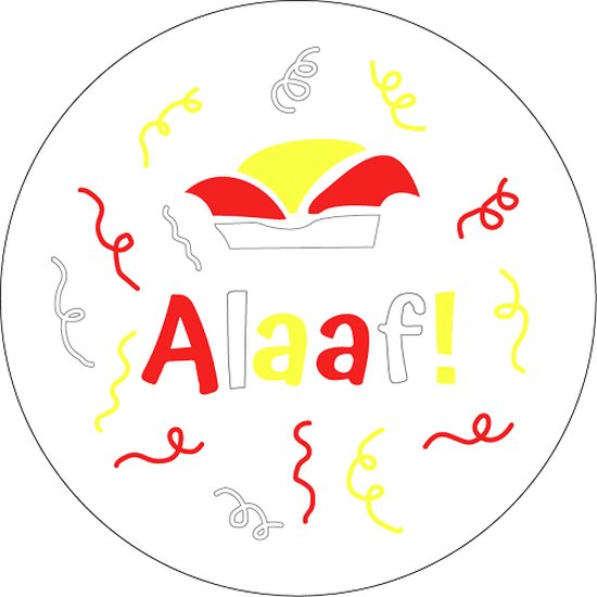 Raamsticker rond - Alaaf - Oeteldonk | bol