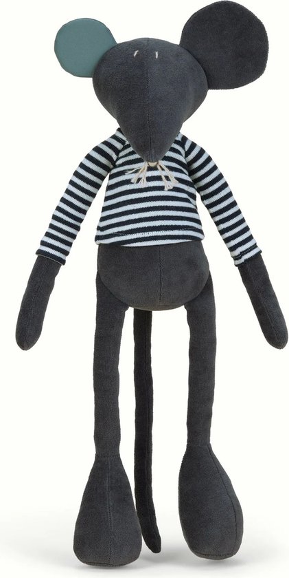 Adada - handgemaakte Franse knuffels - Hector, de grote blauwgrijze rat ...