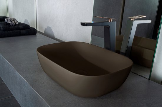 Solid surface waskom Maud moka | bol