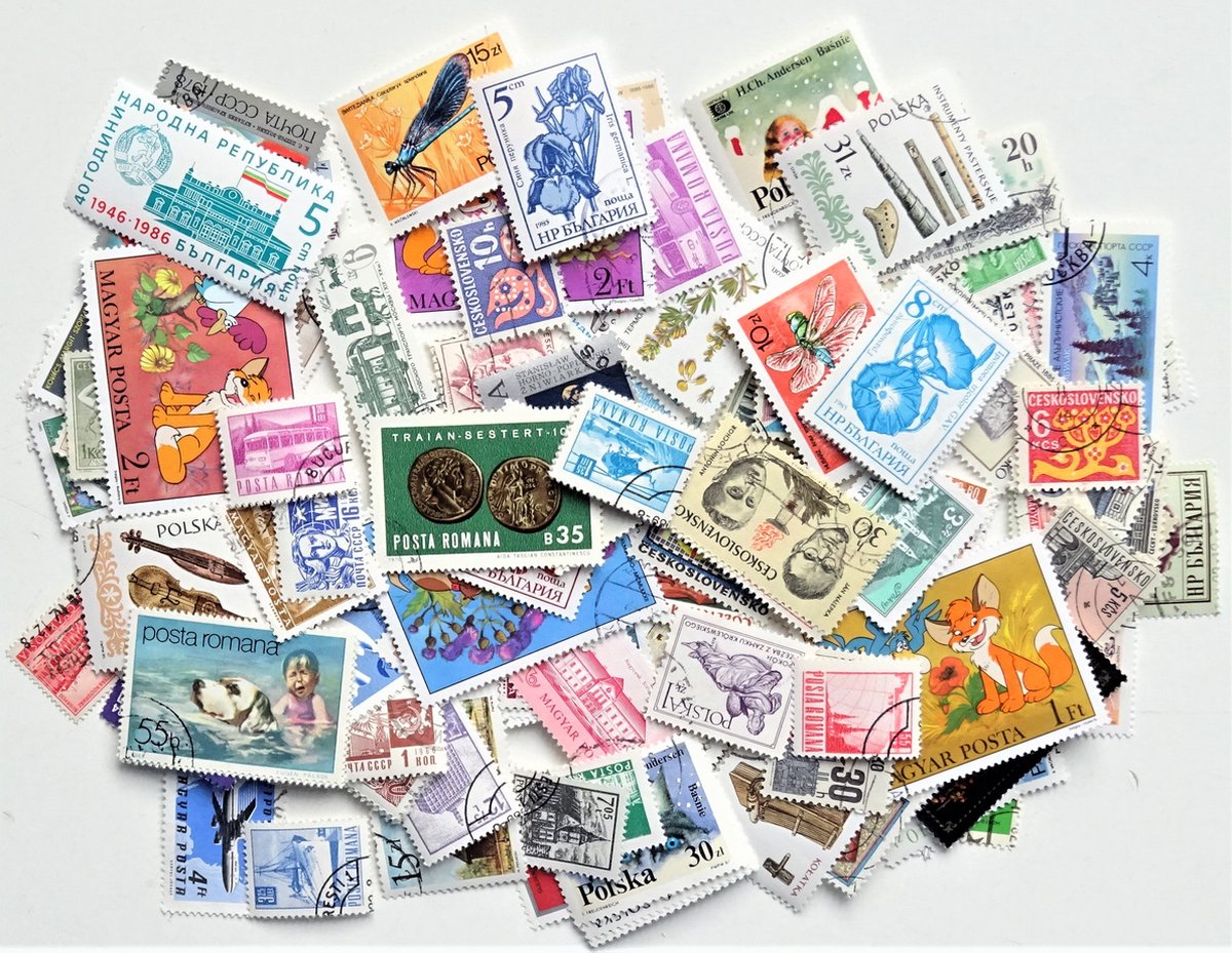 Postzegelpakket - 200 verschillende postzegels Oost Europa | bol.com