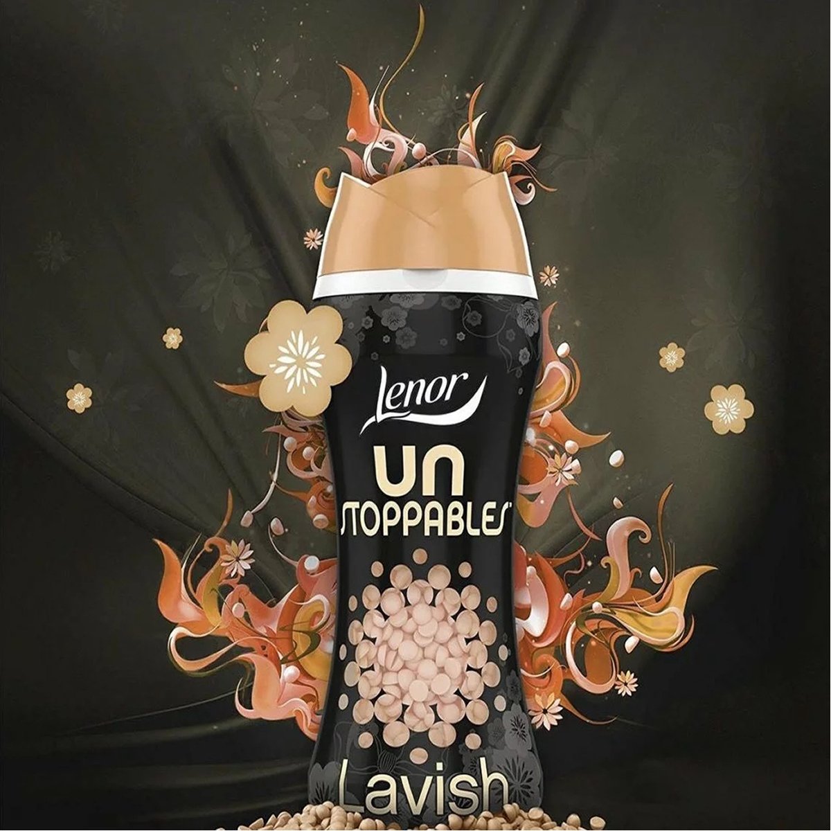 Lenor Unstoppables Perles parfumées Orchidée dorée, emballage ...