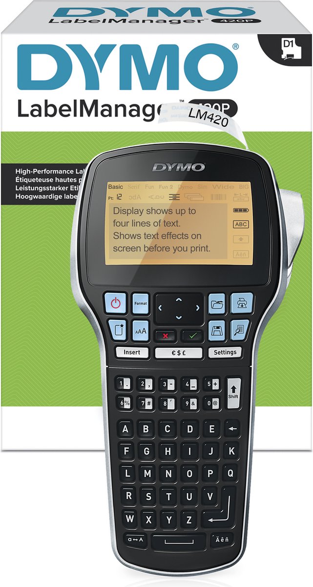 DYMO LabelManager 420P labelprinter | hoogpresterende hervulbare draagbare labelmaker... | bol.