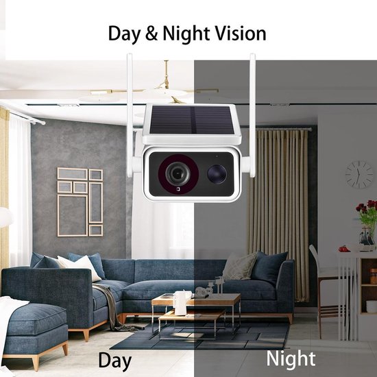 PuroTech IP Beveilingscamera - Buitencamera Met Zonnepaneel - Solar - Op Zonne Energie... | bol.com