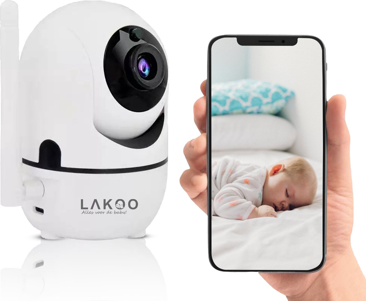 Lakoo Babyfoon met camera - Babyfoon - Huisdiercamera - Babyfoon met app - baby... | bol.com